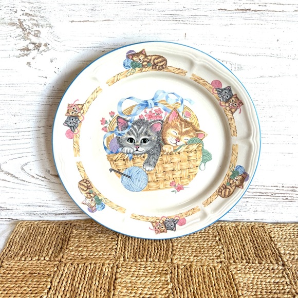 tienshan stoneware | Dining | Vintage Cat Plate Tienshan Stoneware ...